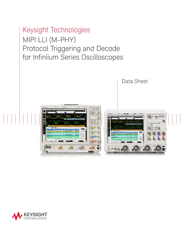 MIPI LLI (M-PHY) Protocol Triggering and Decode for Infiniium Series Oscilloscopes PDF Asset ...